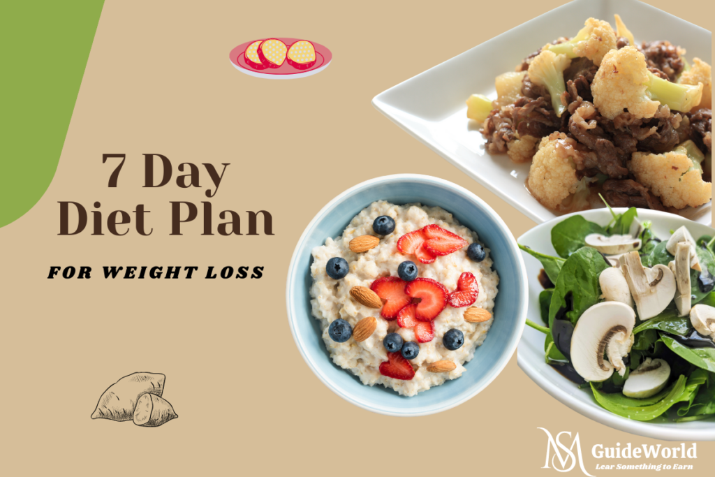 The Best 7 Day Diet Plan for Weight Loss - MS Guide World